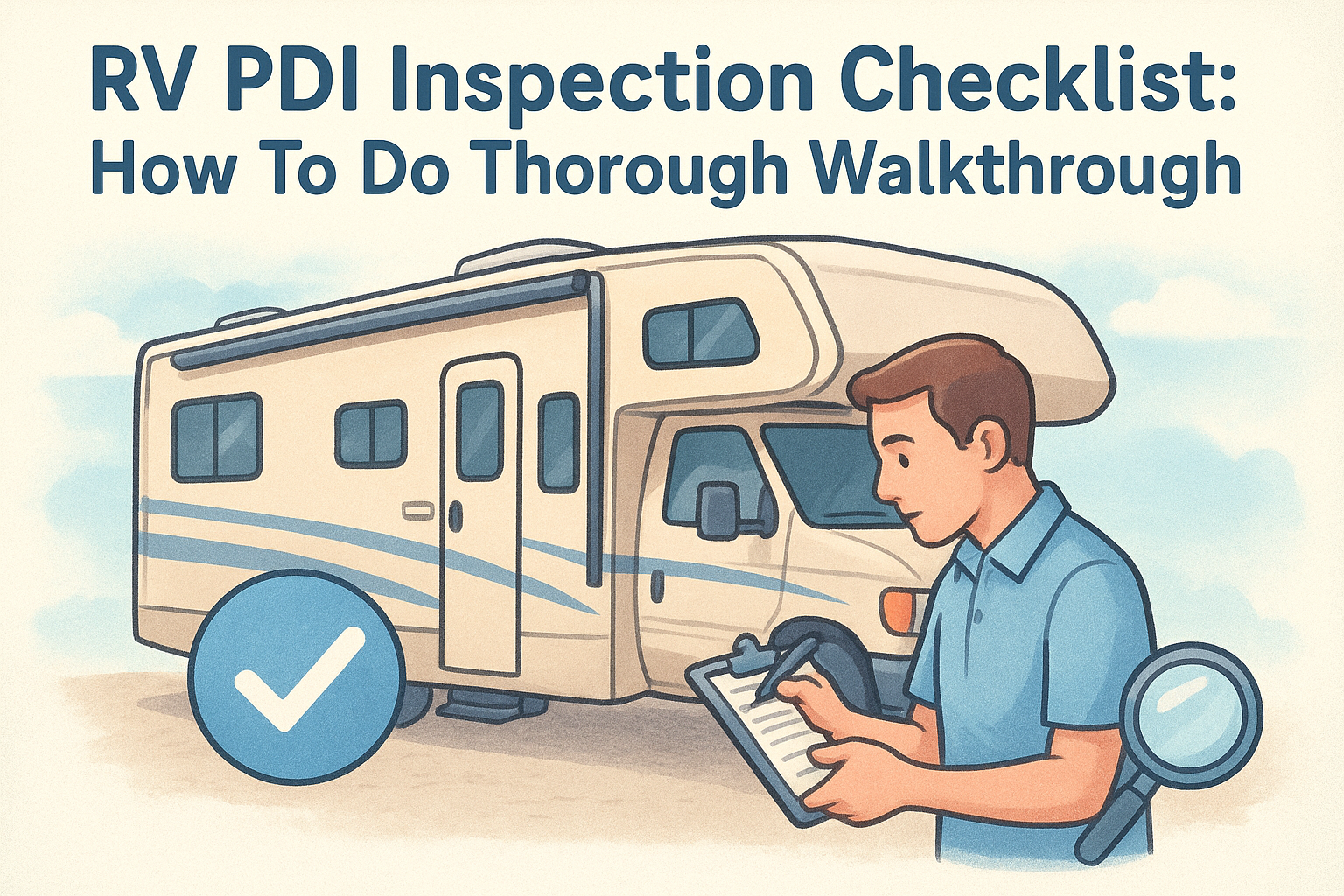 RV PDI Inspection Checklist: How To Do Thorough Walkthrough